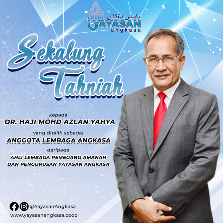 Sekalung tahniah kepada Dr. Haji Mohd. Azlan Yahya yang telah dipilih ...